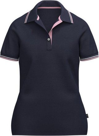 Trigema Poloshirt TRIGEMA Polo Shirt in Kontrastfarbigen Akzenten (1-tlg)