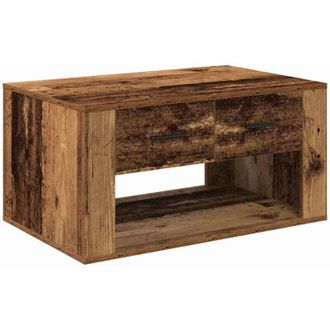 vidaXL Couchtisch mit Schubladen Altholz 80 x 50 x 40 cm Holzwerkstoff vidaXL