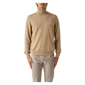 Fay Homme, Pulls, Brun, Taille: L Tricot Col Roul&eacute;