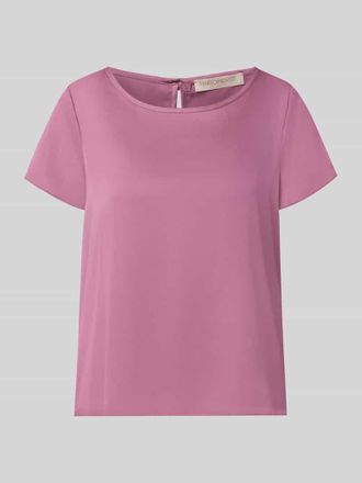 Rinascimento Bluse aus Satin mit Rundhalsausschnitt