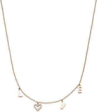 s.Oliver Necklace - Elegante Halskette aus poliertem Edelstahl - IP Ros&eacute;gold - Rolokette 47 cm - wasserfest & hautfreundlich