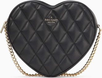 Kate Spade New York Love Shack Chain Heart Umh&auml;ngetasche Mit Steppmuster