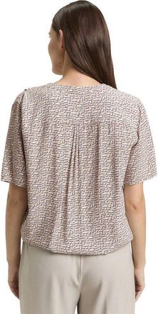 Tom Tailor Klassische Bluse mit All-Over Print
