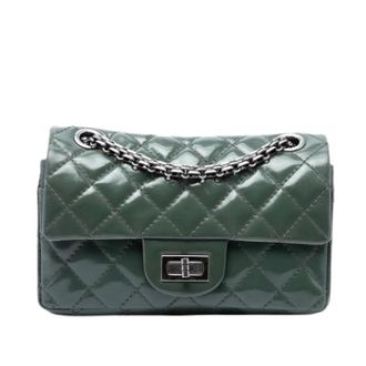 Chanel Pre-owned Gesteppte Lack-Umh&auml;ngetasche - - Pre-owned - Damen - Gr&uuml;n - ONE SIZE