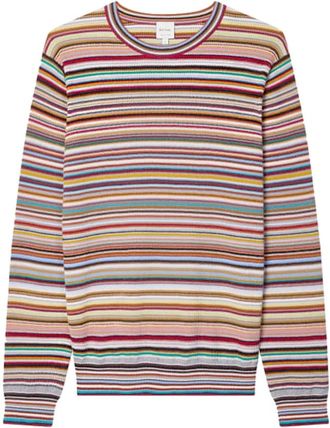Paul Smith Maglia Riga Classica in Cotone - Homme - Pulls - Multicolore - Taille: M