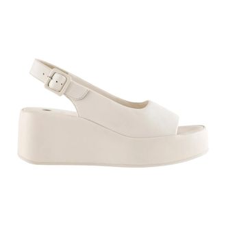 H&ouml;gl Beige Flache Sandalen Loulou Creme - - Shoes - Damen - Beige - 42 EU