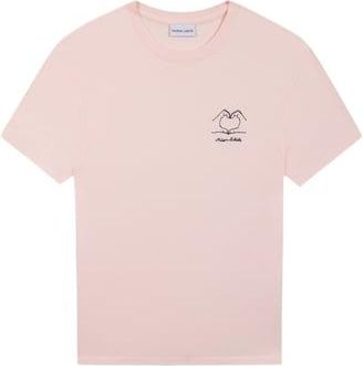 Maison Labiche Tee-shirt uni &agrave; broderie