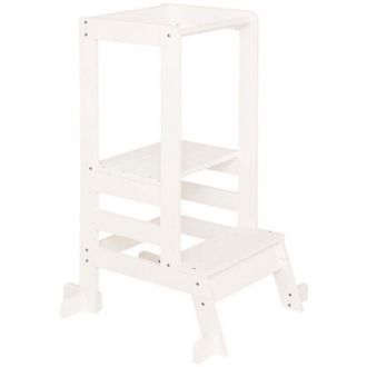 PEGANE Tour dapprentissage pour enfant Tour dobservation coloris blanc -Longueur 59,5 x Profondeur 53,5 x Hauteur 90 cm