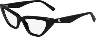 Karl Lagerfeld Femme, Accessoires, Noir, Taille: 53 MM Kl6175 Lunettes