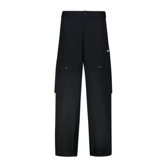 Msgm Baumwoll Streetstyle Hose mit Taschen - - Trousers - Herren - Schwarzk - M
