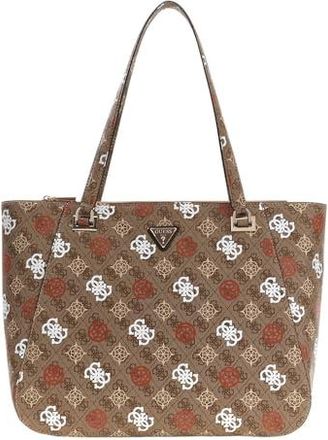 Guess sac &agrave; &eacute;paule sac de voyage Eliette Logo Travel Tote Latte Logo/Ginger marron clair