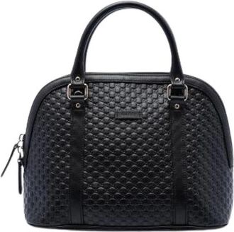Gucci Sac bandouli&egrave;re d&ocirc;me Pre-owned - Femme - Pre-owned - Noir - Taille: ONE Size
