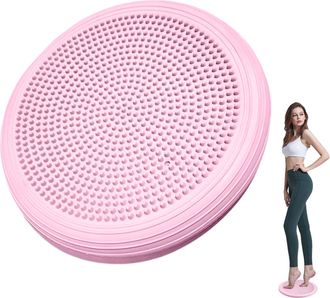 Generico Oszillierendes Kissen, Balance-Pad, flexible Yoga-Balance-Matte - Tragbares Oszillierendes Kissen mit Pumpe, rutschfeste aufblasbare Matte mit Zentral