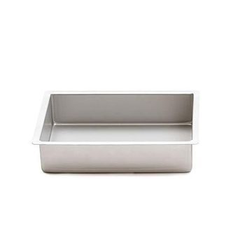 Decora Prof. Oblong Anodized Cake PAN 20 X 30 X H 7,5 cm Eloxierte Form, rechteckig, gerader Rand, 20 x 30 x 7,5 cm, Legierter Stahl, Silber