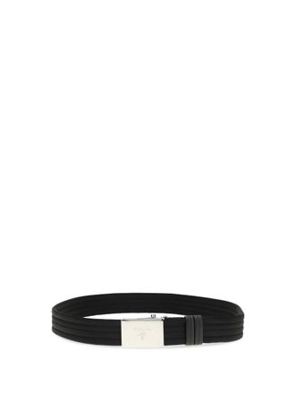 Prada Mens Nylon Belt Nero Polyester E Braces