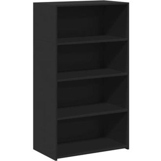 vidaXL Highboard Schwarz 70x41x124 cm Holzwerkstoff - Vidaxl