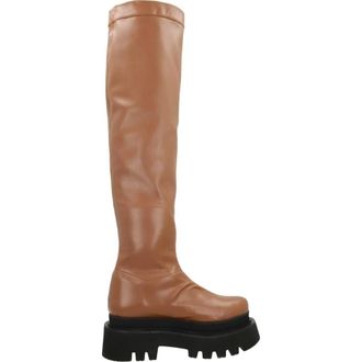 Yellow Bottes Over-knee &Eacute;l&eacute;gantes - Femme - Chaussures - Brun - Taille: 37 EU