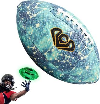 Generico Beleuchteter Fu&szlig;ball - Modern Stylish beleuchtet Jugend Super, Grip Gr&ouml;&szlig;e 6/9, Amerikanisches PU-Leder, wasserdicht, f&uuml;r Multipurpose Outdoor Indoor U