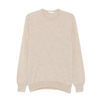 PIACENZA 1733 Beige Cashmere Sweater Aw25 - - Knitwear - Herren - Beige - L