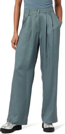 The Drop Amalia Relaxed Pleated Trousers Hose, Stormy Weather, S