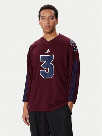 adidas Longsleeve Stadium Jersey KF7318 Dunkelrot Loose Fit