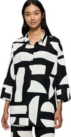 Triumph Summer Wear Boyfriend Shirt, Noir (Black Combination), 48 Femmes