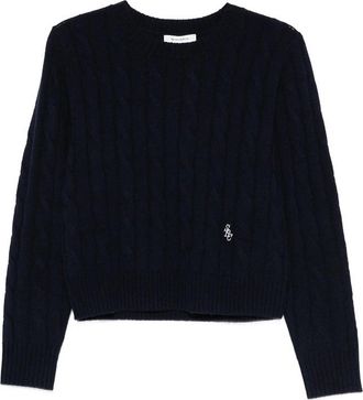 Sporty & Rich Pull Col Rond - Bleu