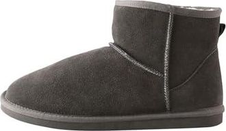 Next Homme Chaussons bottines Signature en daim avec doublure en fausse fourrure Gris 44