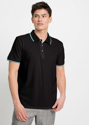 Bonprix Poloshirt (Packung, 3-tlg., 3er) Regular Fit, Kurzarm, mit dezenter Bruststickerei, aus Baumwolle