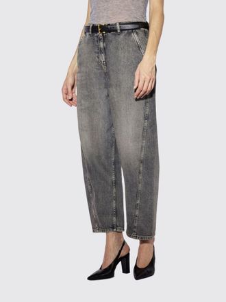 Liviana Conti Jean court Logan en denim &agrave; coupe baggy et taille moyenne