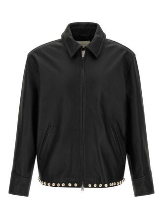 Second/Layer Lederjacke - Schwarz