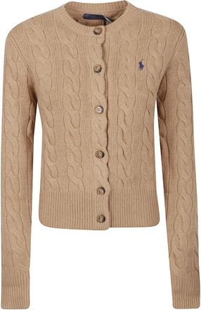 Polo Ralph Lauren Femme, Pulls, Brun, Taille: 42 FR Cardigan &Eacute;l&eacute;gant