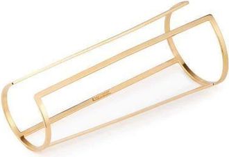 Elisabetta Franchi Femme, Accessoires, Jaune, Taille: ONE Size Golden Metal Wide Bracelet