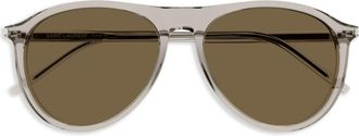 Saint Laurent Eyewear Getönte Pilotenbrille - Nude
