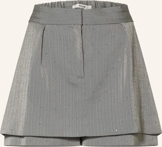 Maje Skort Mit Schmucksteinen grau