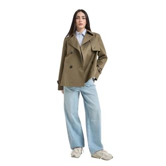 Max Mara Femme, Manteaux, Vert, Taille: 44 FR Biglia Short Trench