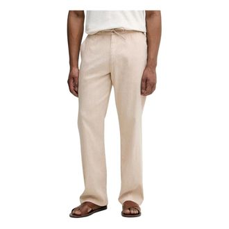 Michael Kors Pantalon en lin et coton - Homme - Pantalons - Beige - Taille: S