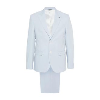 Manuel Ritz Einkn&ouml;pfiger Anzug - - Suits - Herren - Blau - S