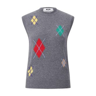 Msgm Pullunder mit Argyl-Design