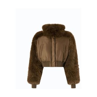 Pinko Faux Fur & Shearling Jackets - - Jackets - Damen - Braun - M
