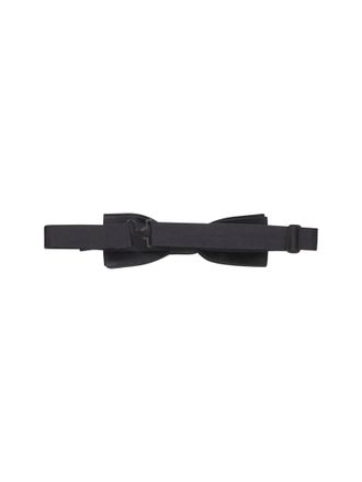 Dolce & Gabbana Mens Bow Tie Black Silk Satin Ties &