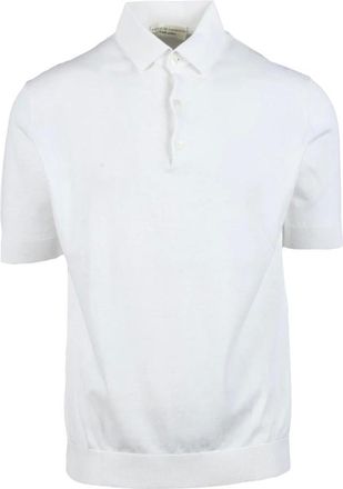 FILIPPO DE LAURENTIIS Homme, Tops, Blanc, Taille: 4XL Polo en Coton Maille Mod&egrave;le Chemise