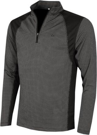 Calvin Klein Golf Hommes Grille Superposition Half Baselayer Zip - Noir - XXL