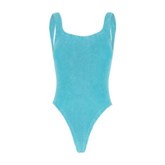 Hunza G Femme, Maillots de bain, Bleu, Taille: ONE Size Maillot de bain une pi&egrave;ce Square