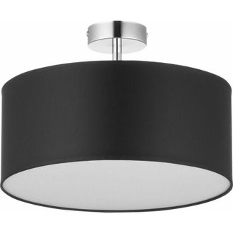 Licht-Erlebnisse Deckenlampe YASA Schwarz Wei&szlig; Wohnzimmer Leuchte
