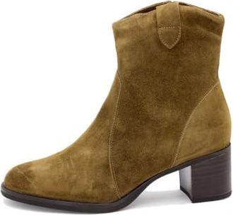 PieSanto 255449 Bottines en daim acajou pour femme, Cuir 38643, 38 EU