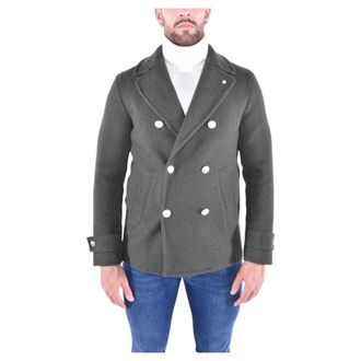 L.B.M. 1911 Ma&szlig;geschneiderte Doppelreiher-Jacke - - Jackets - Herren - Gr&uuml;n - L