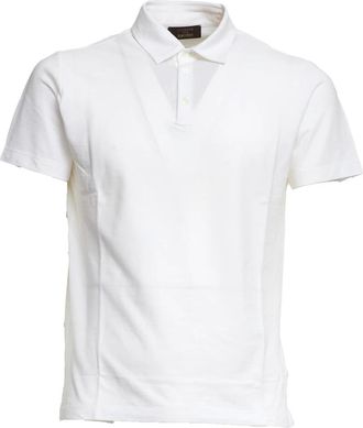 Zanone Homme, Tops, Blanc, Taille: L Polo manica corta