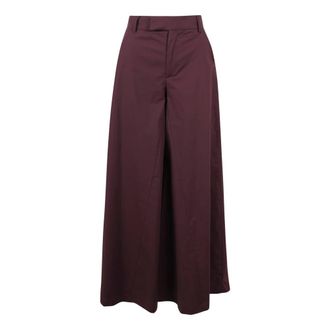 Federica Tosi Femme, Pantalons, Violet, Taille: 38 FR Pantalon ample
