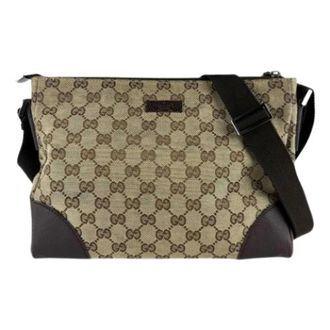 Gucci unisex, Pre-owned, Brun, Taille: ONE Size Sac bandouli&egrave;re GG Canvas Pre-owned